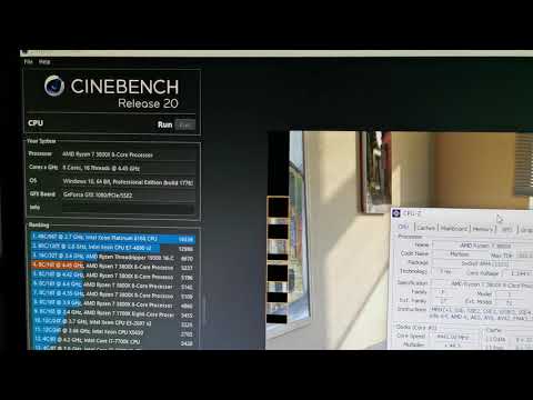 AMD Ryzen 7 3800X OC Cinebench R20
