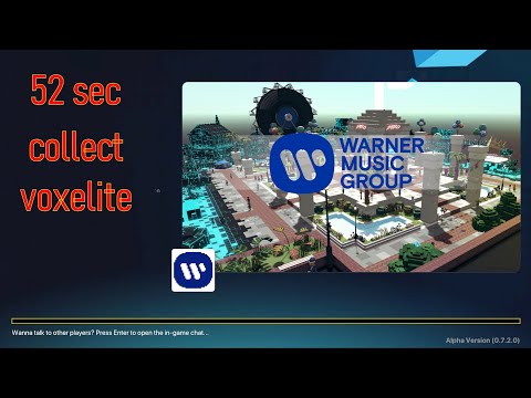 52sec Speedrun Collect Voxelite WMG Land