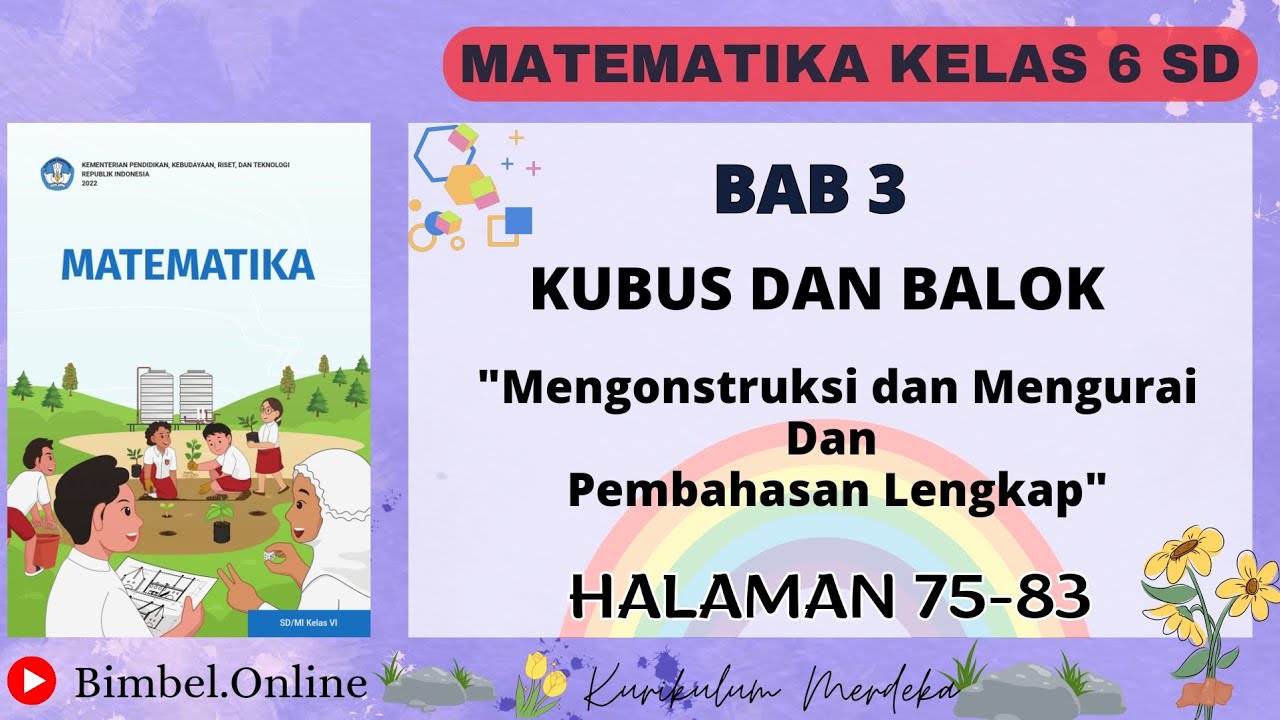 Mathematics Grade 6 Chapter 3: Cubes and Rectangular Cubes and Complete Discussion - Pages 75-83 ...