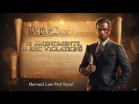 Bill of Rights: 10 Amendments, 10 Epic Violations (Harvard Law Prof Style!)