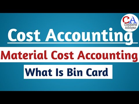 What Is Bin Card | Bin Card In Cost Accounting | Cost Accounting | Meaning Of Bin Card