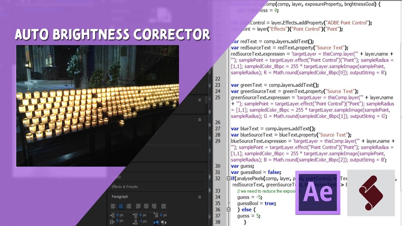 ExtendScript Tutorial: Auto Brightness Corrector