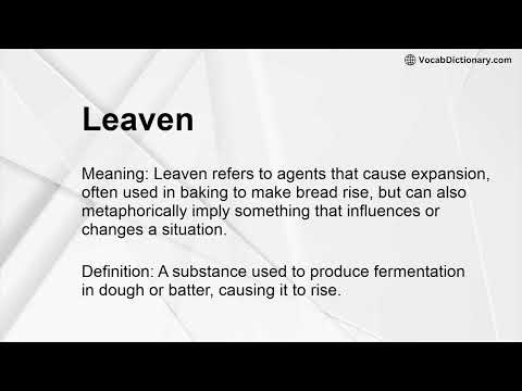 Leaven Meaning
