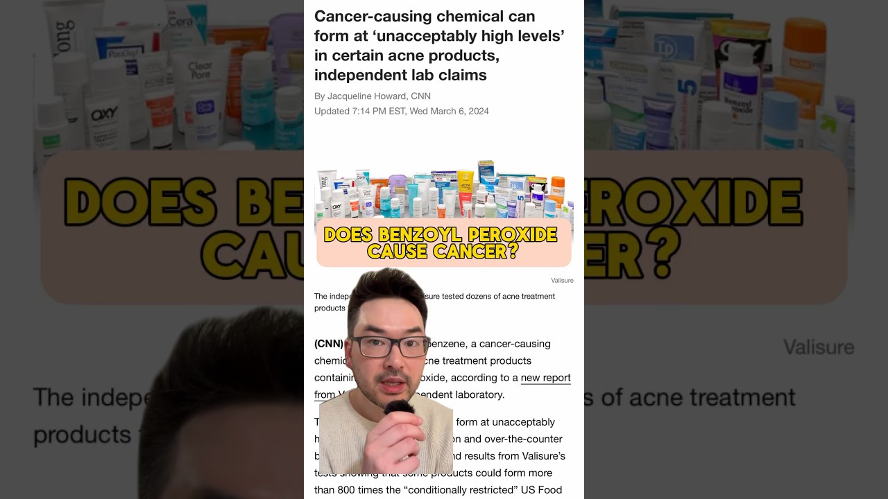 Does benzene cause cancer? #skincare #dermatologist #benzene