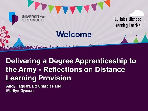 Day 2: Delivering a Degree Apprenticeship to the Army - Reflections on DL Provision
