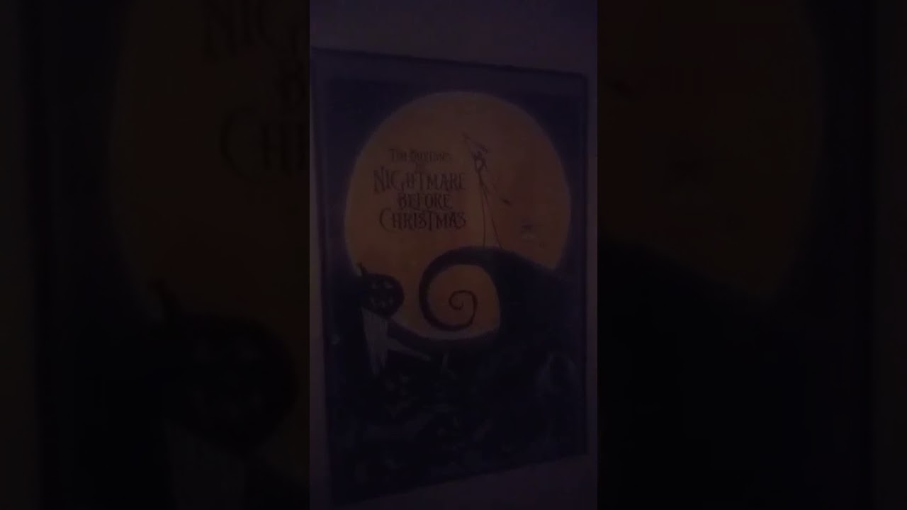 Nightmare Before Christmas original art film poster #timburton #jackskellington #classic #shorts