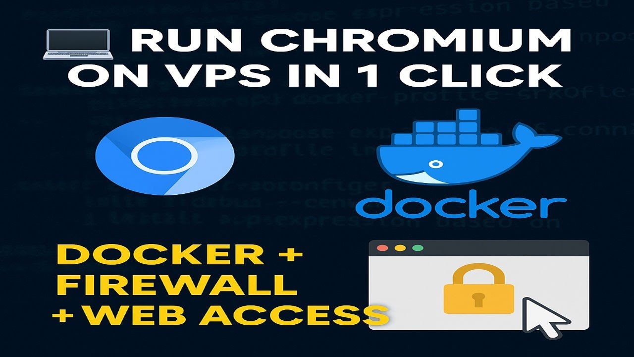 Run Chromium Browser on VPS with One Command | Secure Docker Setup with Firewall