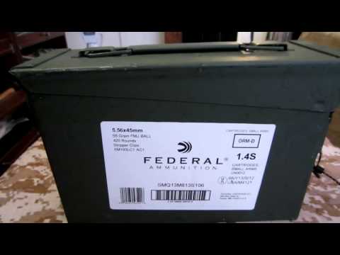Ammo Score:Federal 420 Rounds of 5.56 (XM193)
