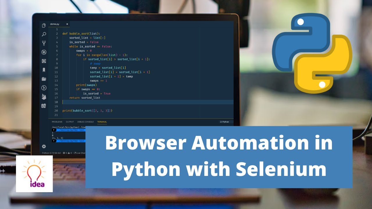 Browser Automation In Python With Selenium | Python Project