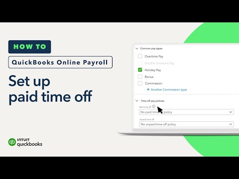 How to set up paid time off in QuickBooks Online Payroll