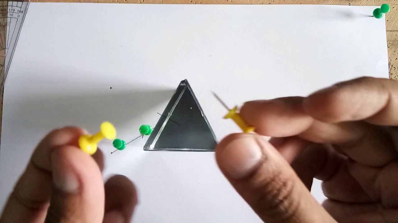 Refraction Through Prism &  Finding Angle of Deviation Experiment