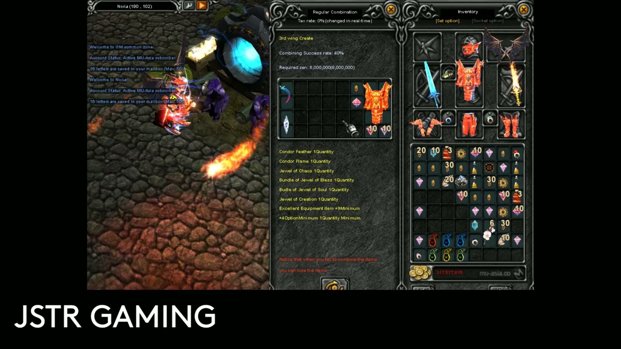 Crafting 3rd Wing. Success? - Mu Online c/o Mu Asia