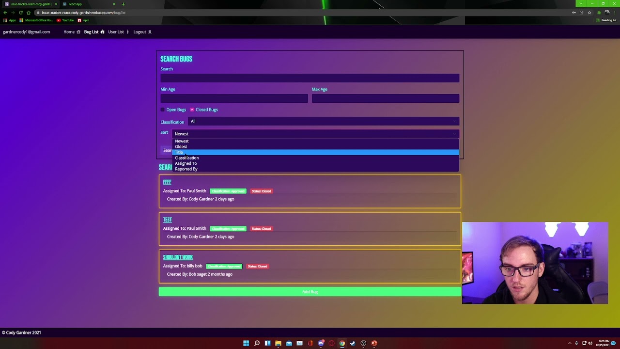 My Bug Tracker Project