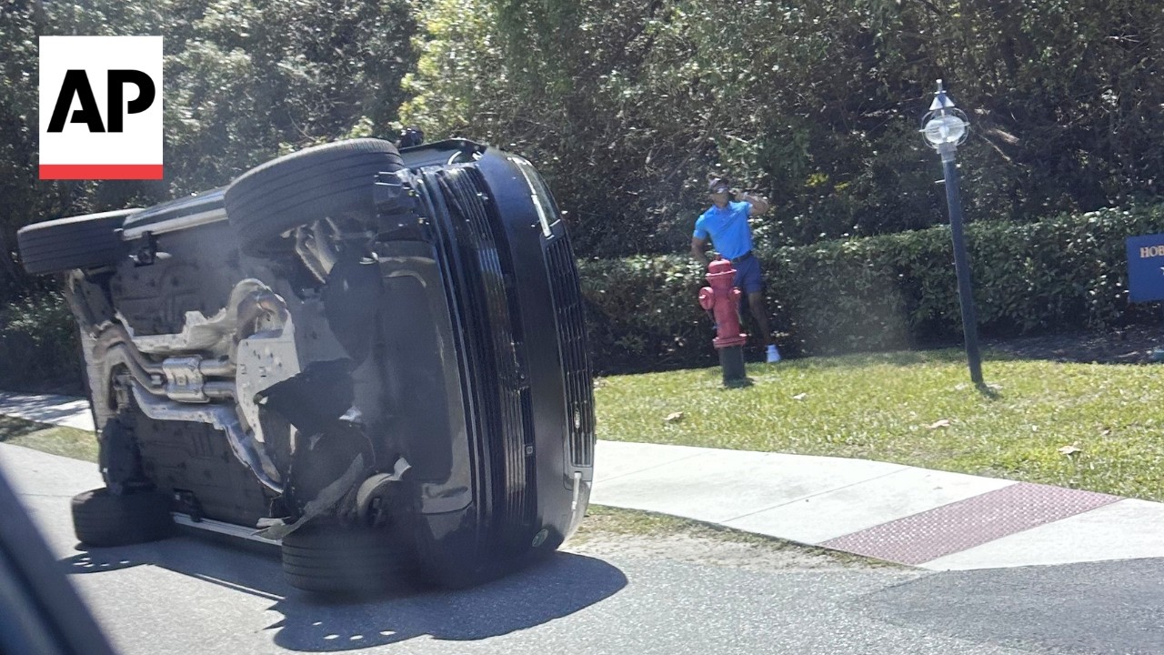 Tiger Woods arrested on suspicion of DUI after car crash