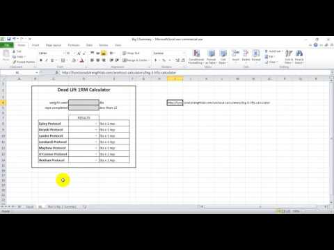 Deadlift 1 Rep Max Calculator