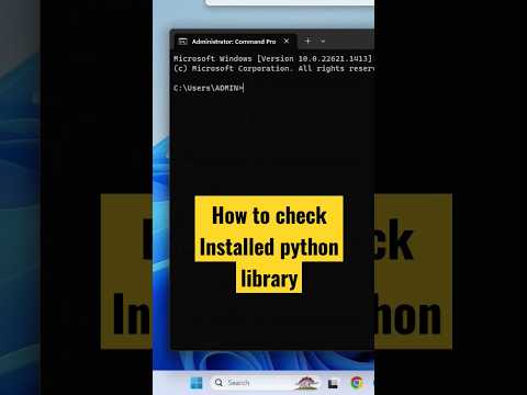 How to Check Installed python library #ytshorts #trending #python #shortsfeed #shorts #viralvideo