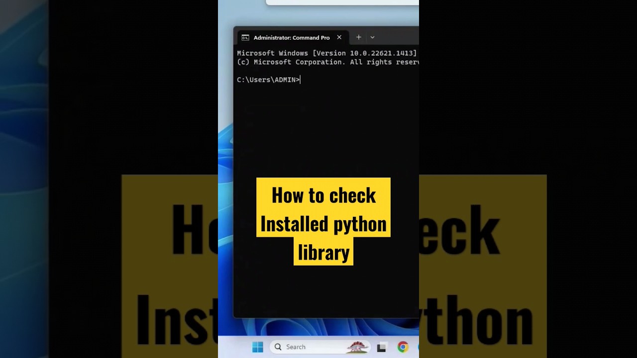 How to Check Installed python library #ytshorts  #trending #python #shortsfeed #shorts #viralvideo