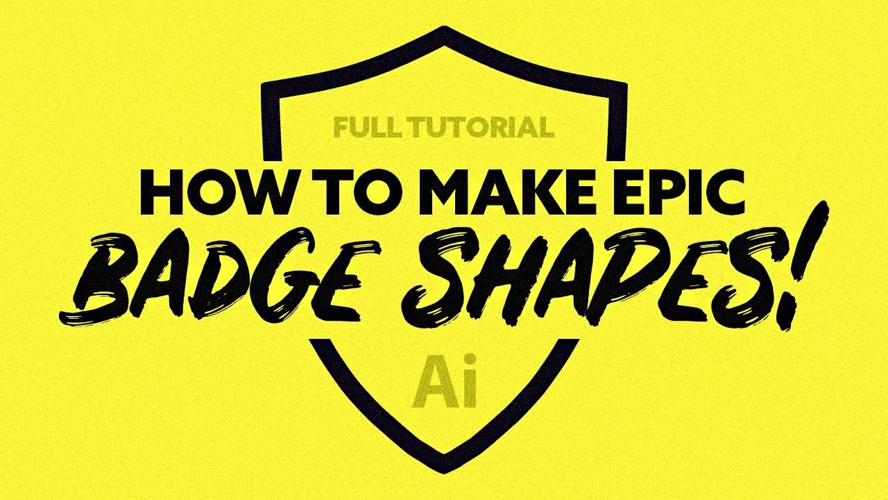Make Epic Badge Shapes Effortlessly - Adobe Illustrator Tutorial 2018