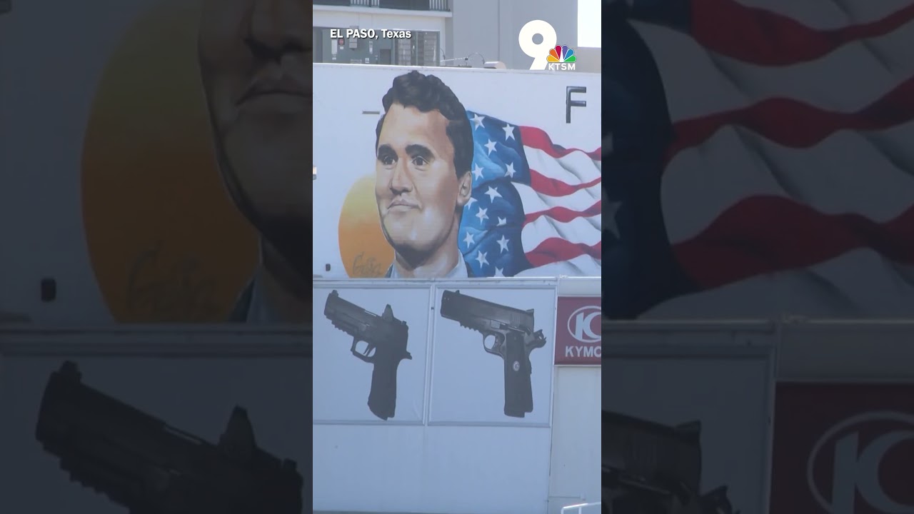 El Paso Charlie Kirk mural vandalized