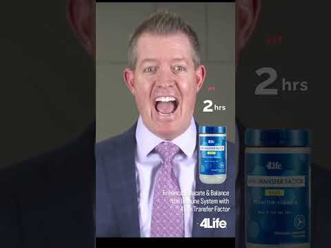 Clinically Proven! 4Life Transfer Factor can activate the immune system in just 2hours!