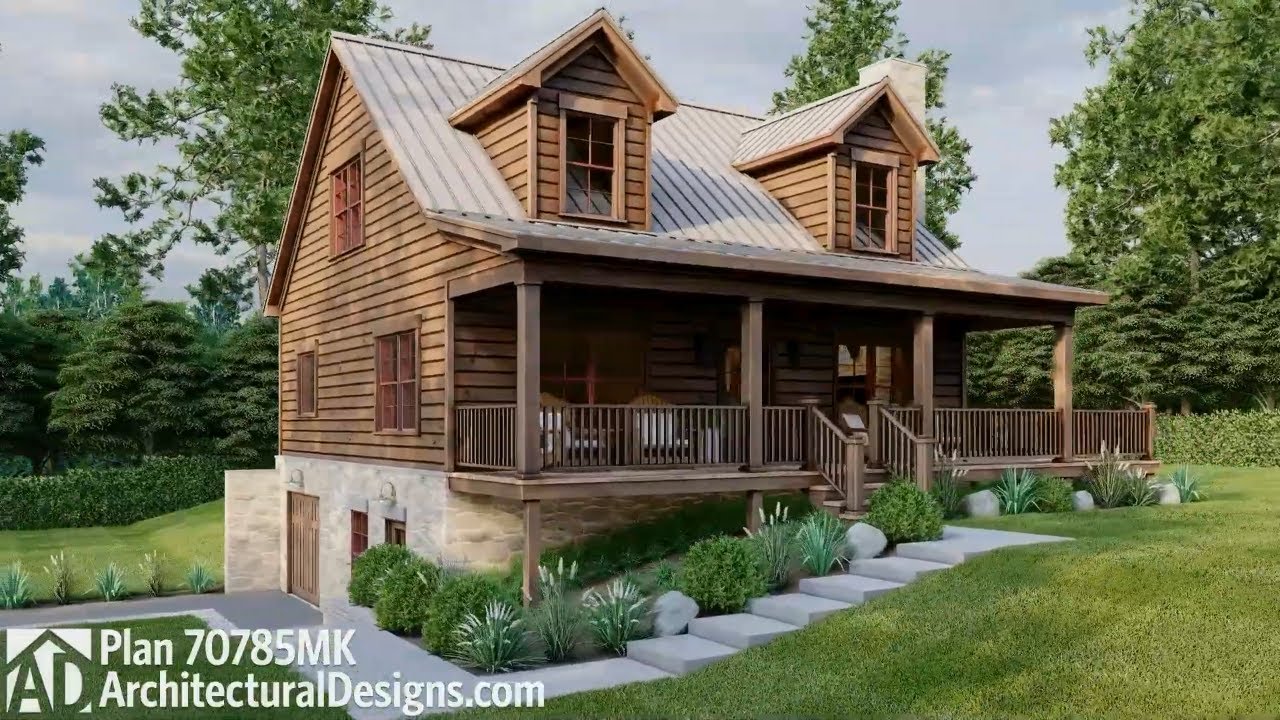 Rustic Cottage House Plan 70785MK Virtual Tour