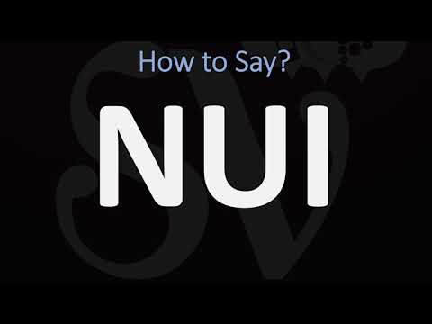 How to Pronounce Nui? (CORRECTLY)