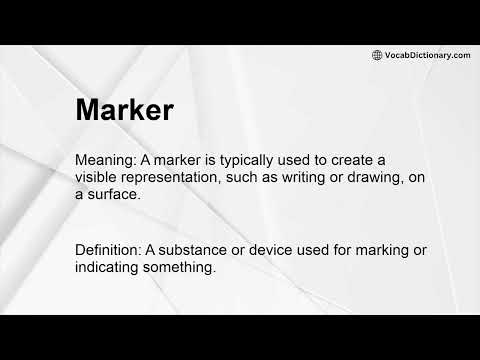 Marker Meaning