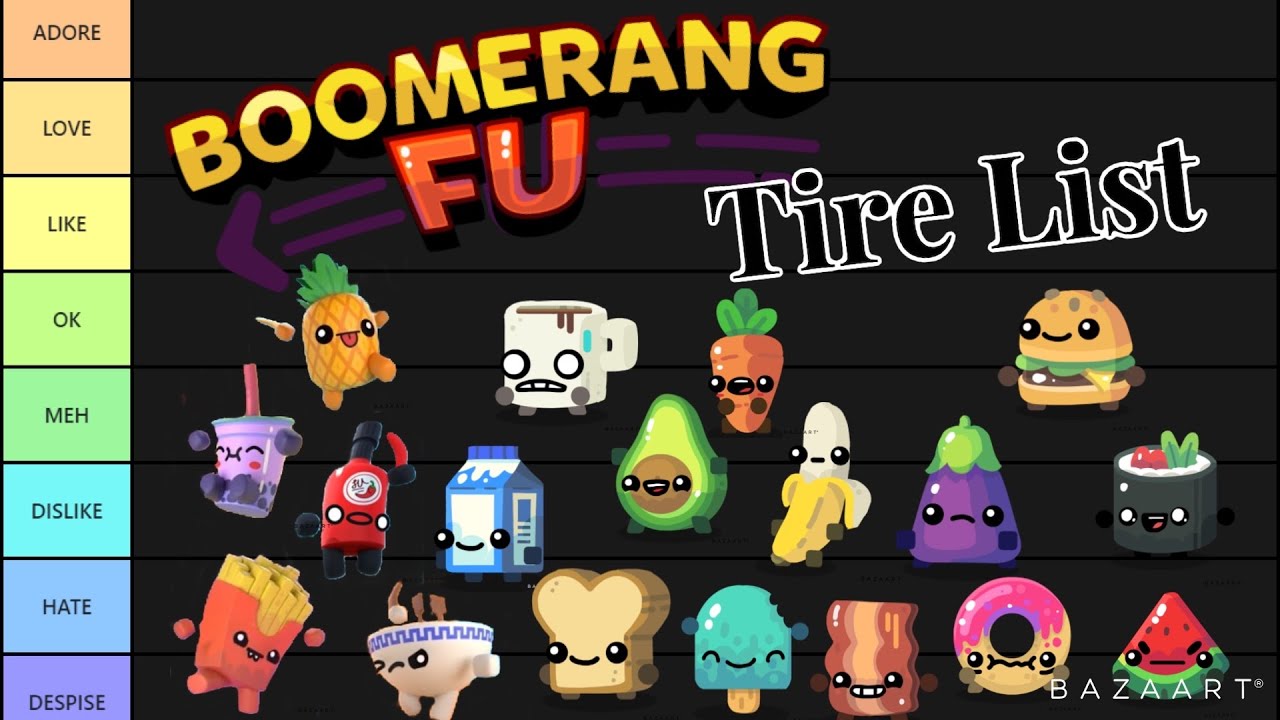 Boomerang Fu Characters: Tier List