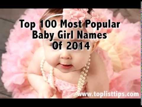 Top 100 Most Popular Baby Girl Names of 2014