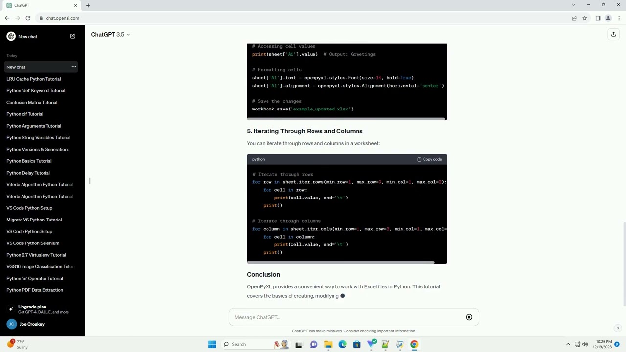 what is openpyxl module in python
