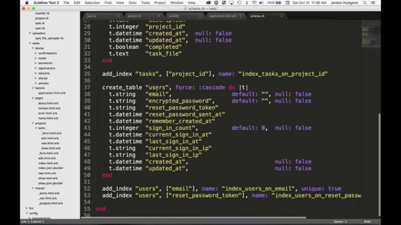 Creating a Devise user model in Rails
