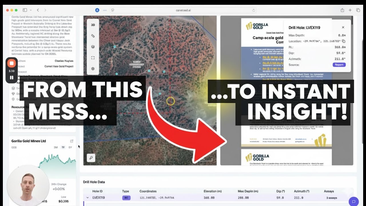 The Future of Mineral Exploration? From PDF Report to Interactive Map in Seconds