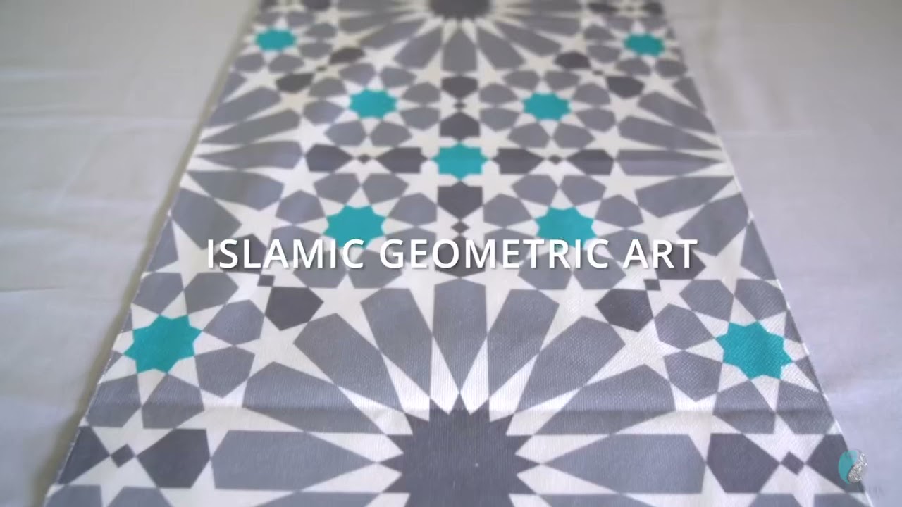 Casablanca Luxury Table Runner | Moroccan Inspired Decor | Islamic Geometric Pattern | WithASpin