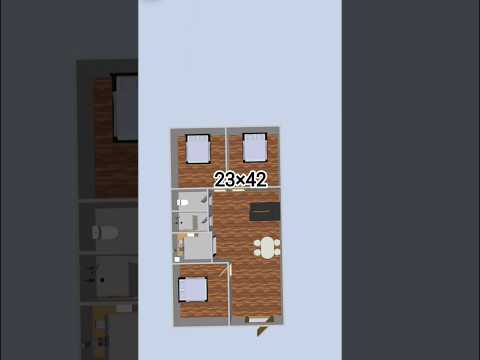 23×42 Modern HOME DESIGN 3D #youtubeshorts #home#homedesign #ahhomedesigner #homedecor #eleganthomes