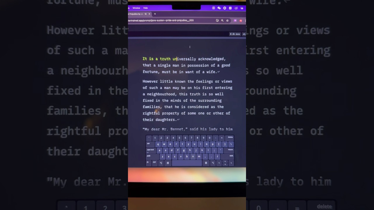 choose a book to read, and start practicing your typing skills #read #typing #book
