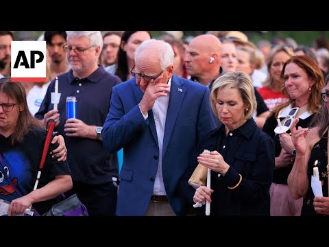 Hundreds in Minnesota honor slain lawmaker Melissa Hortman and husband