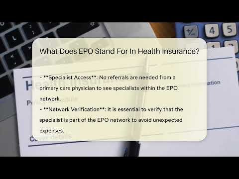 What Does EPO Stand For In Health Insurance? - InsuranceGuide360.com
