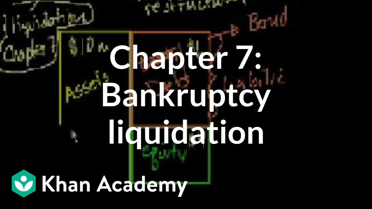 Chapter 7: Bankruptcy liquidation | Stocks and bonds | Finance & Capital Markets | Khan Academy
