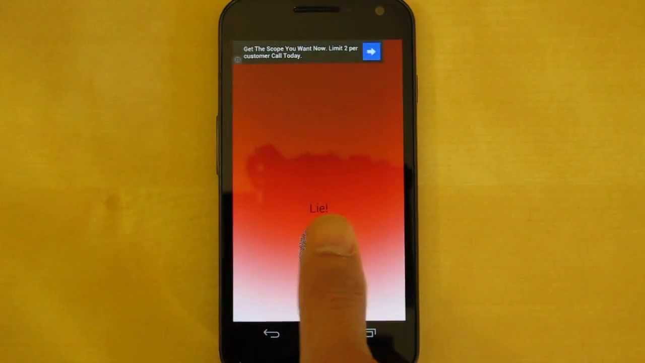 Lie Detector HD Polygraph - Android Game Preview