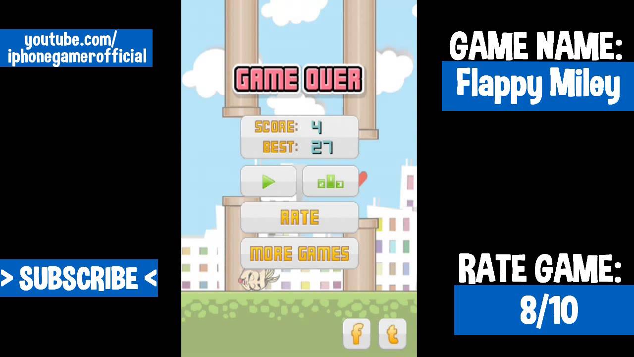 FLAPPY MILEY (iPhone Gameplay Video) HD