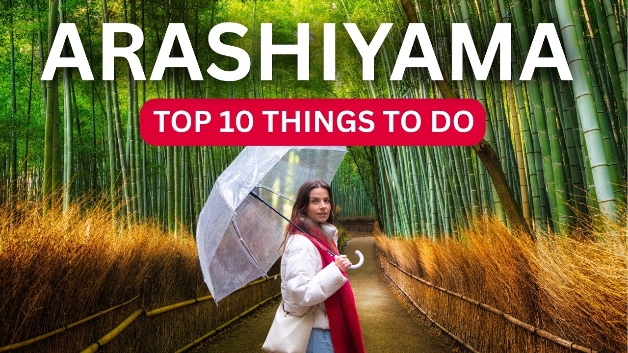 TOP 10 THINGS TO DO IN ARASHIYAMA | Bamboo Forest 🌿 Monkey Park 🐒  Sagano Romantic Train 🚂  & more!
