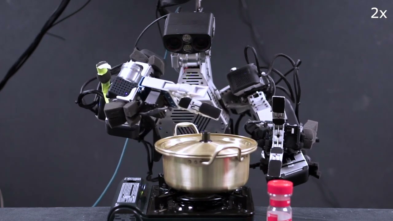 DRACO 3 Cooking Show Humanoid VR Teleoperation Demo