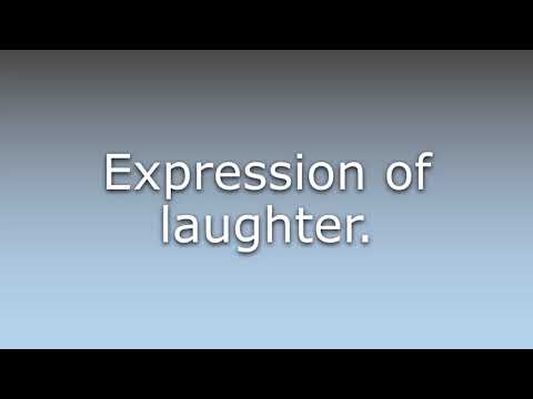What does Ha ha mean?