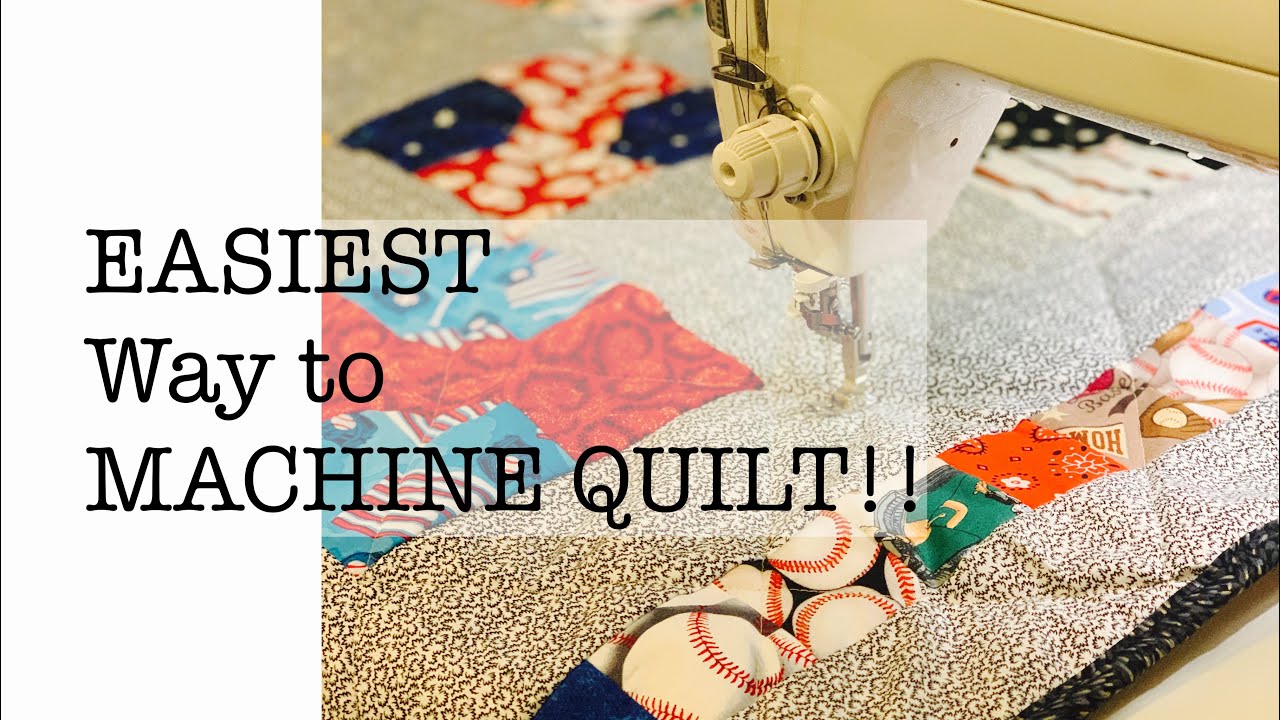 Easiest way to machine quilt your quilt | sew along with me | finish your quilt | #mysewingroom