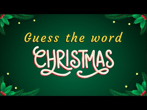 Christmas Guess the Word Game genera…: English ESL video lessons