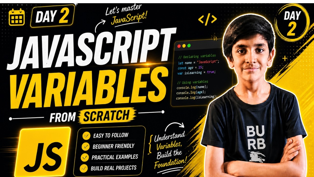 JavaScript Variables Explained | var vs let vs const (Day 2 Tutorial for Beginners) #coding #viral