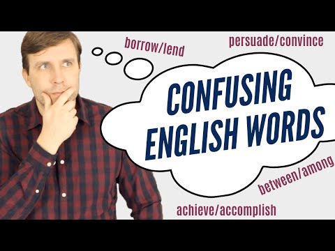 CONFUSING WORDS IN ENGLISH (Even for native speakers!)