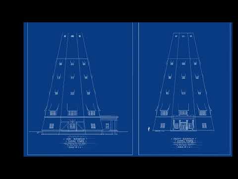 Blueprints of the Wardenclyffe Tower