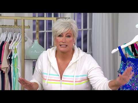 Kim Gravel x Swimsuits For All Blouson Tankini with Skirted Bottom on QVC