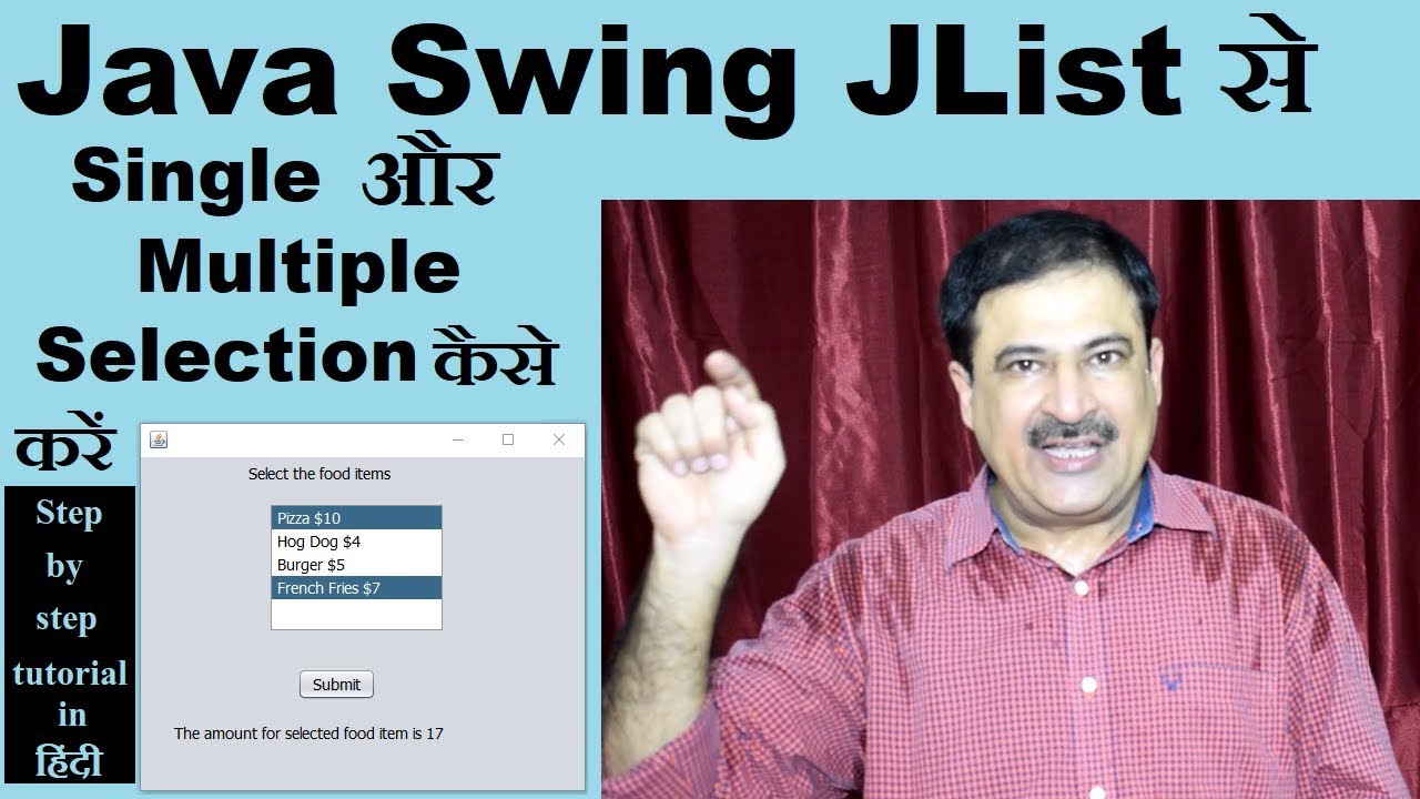 Java Swing Tutorial | How to use JList Using NetBeans (Hindi)